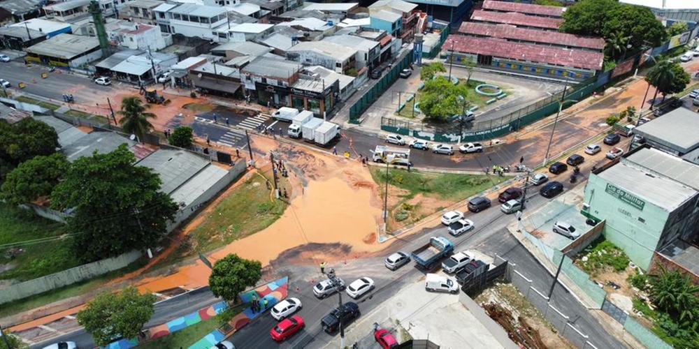 Força-tarefa da Águas de Manaus inicia trabalhos de reparo em adutora ...