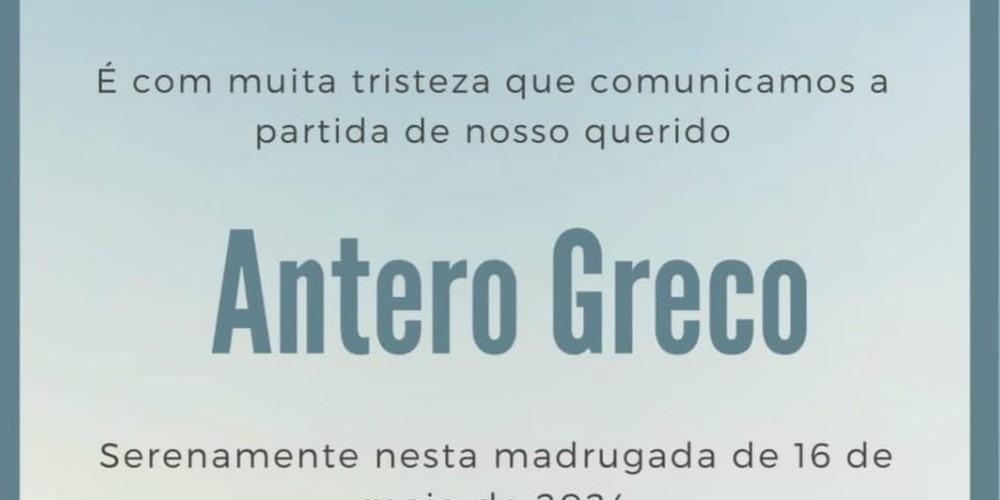 Jornalista esportivo Antero Greco morre aos 68 anos em São Paulo