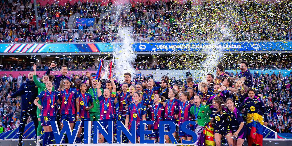 Barcelona goleia o Lyon e conquista o tetra da Champions League